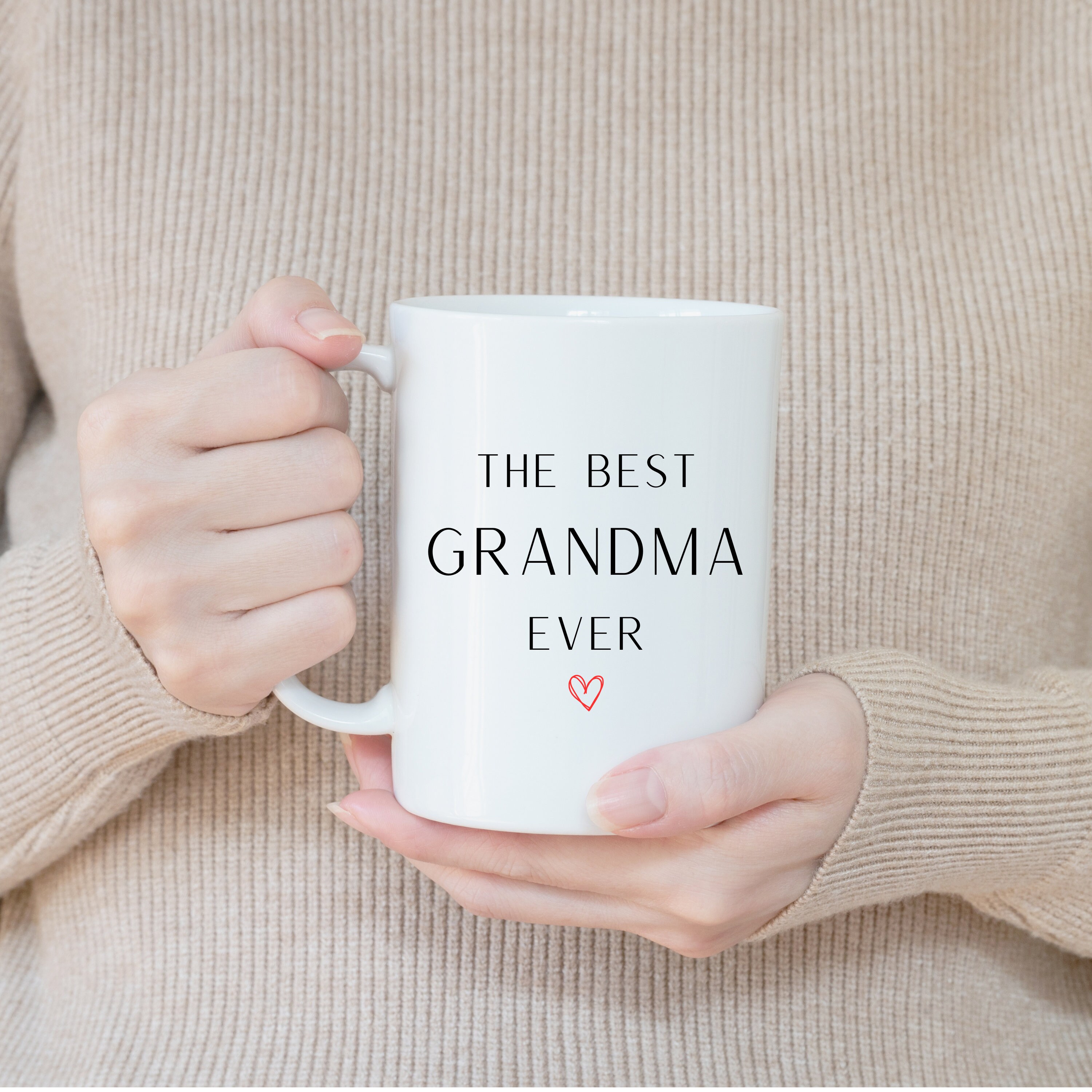 Best Grandma Ever Mug, Custom Photo Coffee Mug for Grandma ...