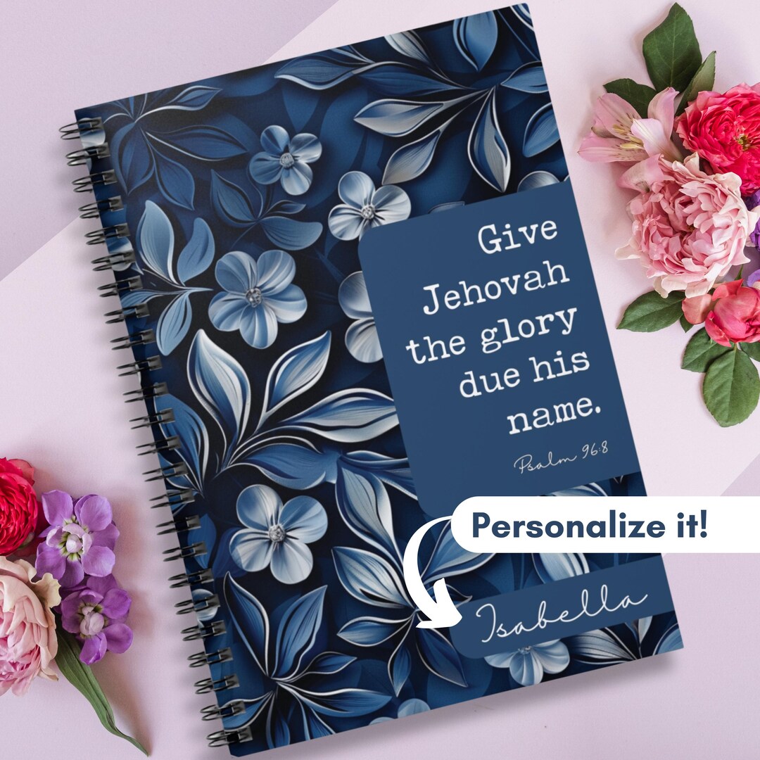 JW 2025 Year Text Custom Notebook for Meetings, Assemblies, or Field ...