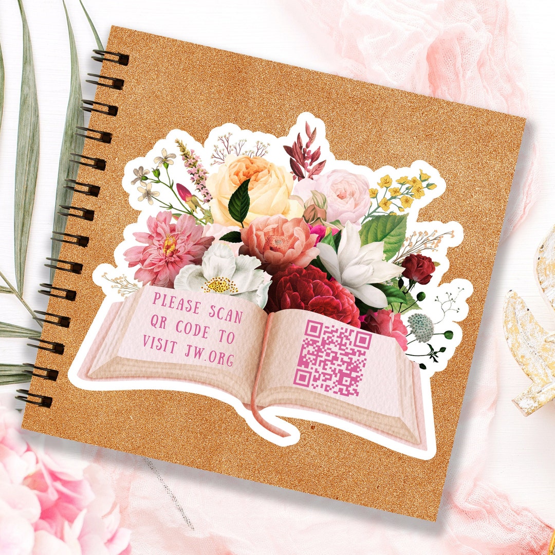 Cute Visit JW.ORG Stickers W/ QR Code Spark Conversations & Share the ...