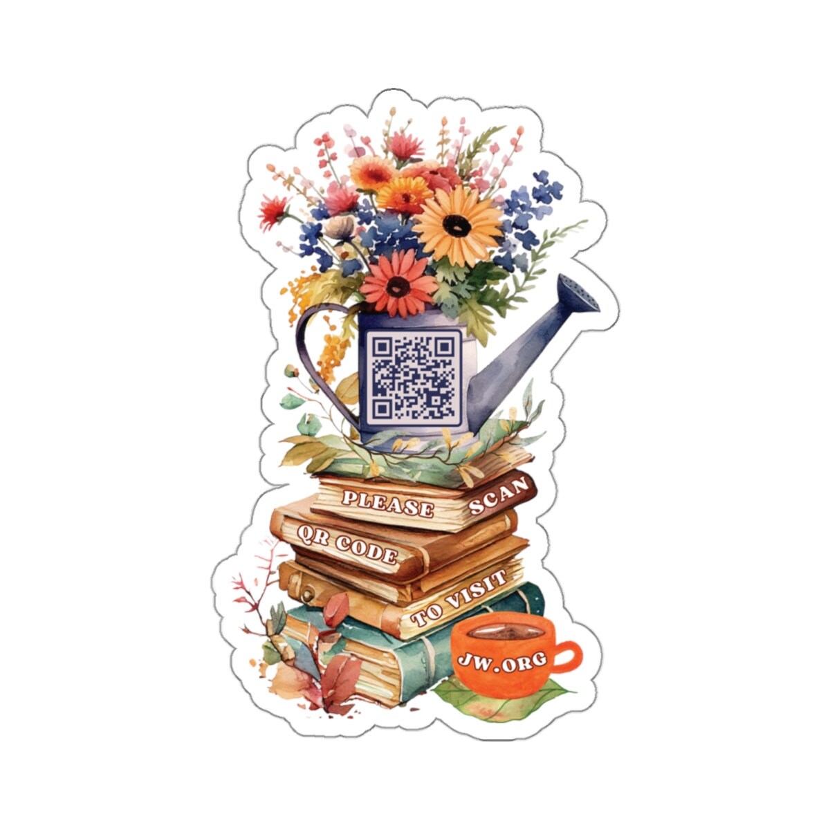 JW Stickers With QR Code for Fast, Easy Website Search. Give a Witness ...