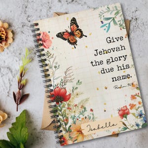 Personalized JW 2025 Year Text Notebook for Meetings, Assemblies, or ...