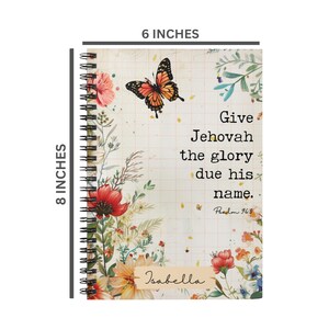 Personalized JW 2025 Year Text Notebook for Meetings, Assemblies, or ...