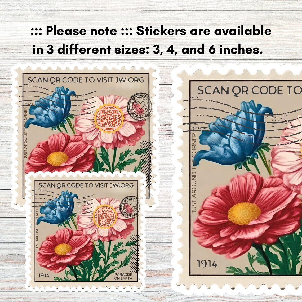 JW Stickers With QR Code for Fast, Easy Website Search. Give a Witness ...