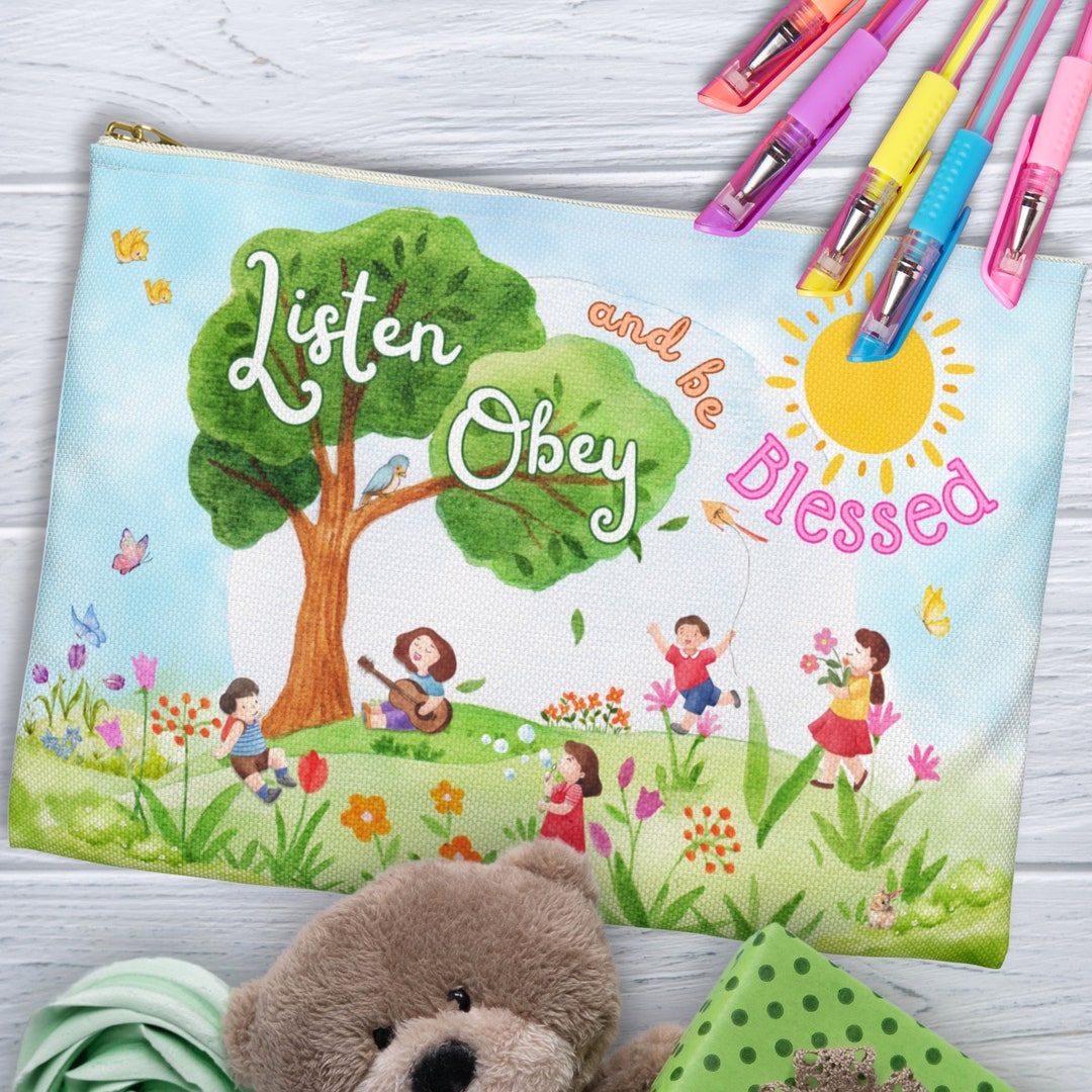 JW Kids Zipper Pouch; Cute Girly Pencil Case Bag for Our Little Ones ...