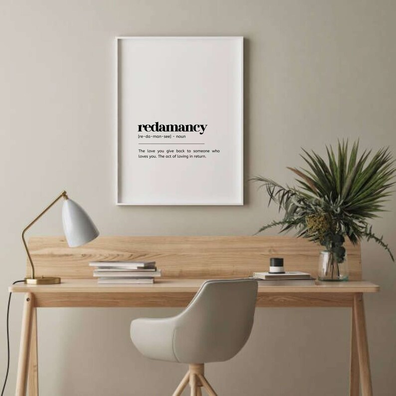Redamancy Definition Digital Printable Art, Affordable Wall Art ...