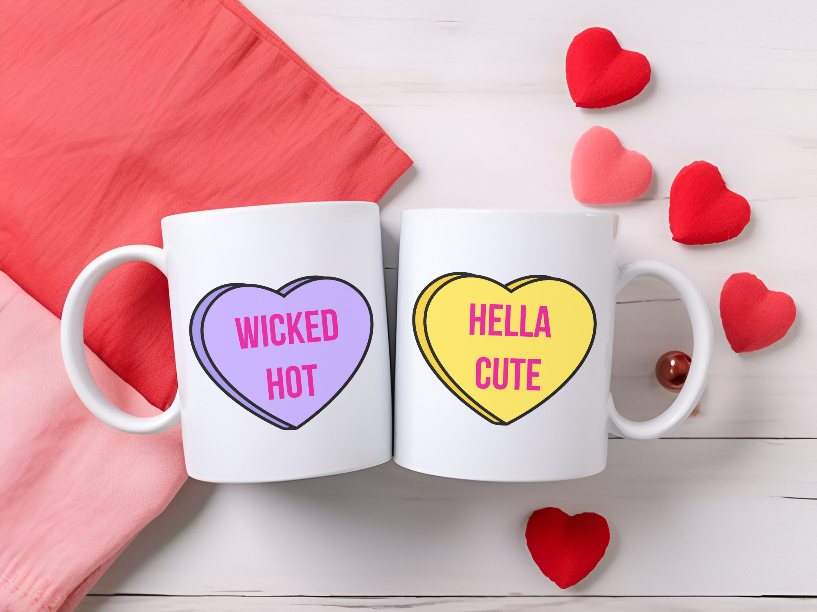 Candy Hearts SVG Valentine's Day SVG 90s SVG Cute Candy Hearts With 90s ...