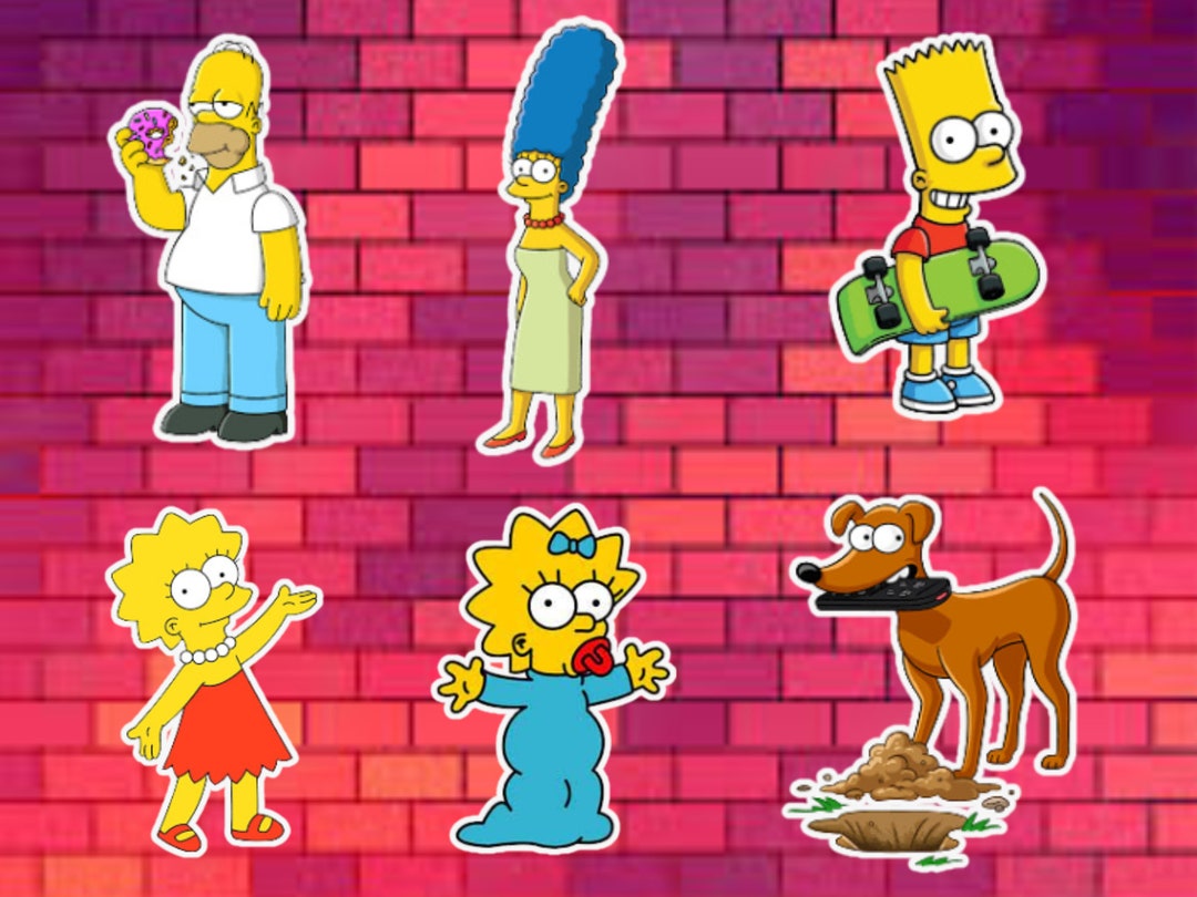 Pack of 30 Simpsons Stickers Svg/jpg/png - Etsy UK
