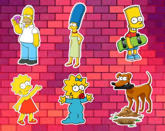 The Simpsons Vinyl Sticker Blinky the Fish Three-eyed Fish Laptop Decal ...