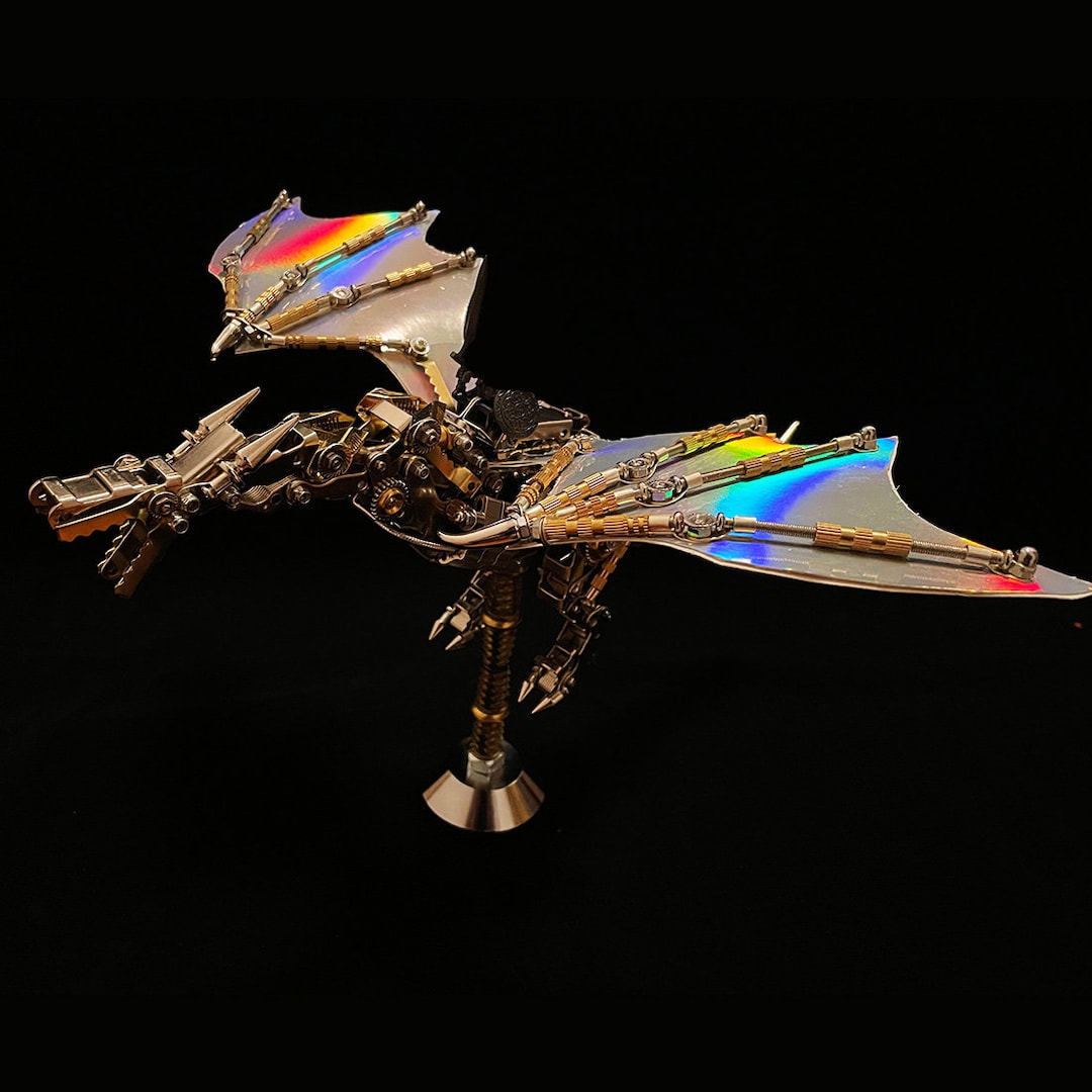 DIY Metal Mechanical Dragon and Stainless Steel Bracket Set Assembly ...