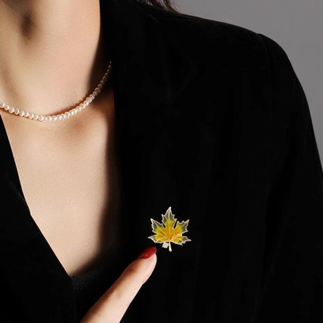3''maple Leaf Brooch,art Decor Brooch, Sweater Brooch,flower Brooch Green Brooch Bouquet,wedding ...