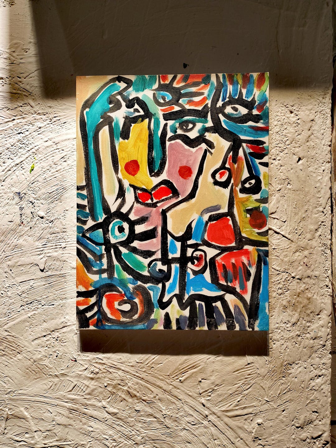 Oil Painting Portrait Painting Abstract Portrait Pop Art Wall Art Wall ...