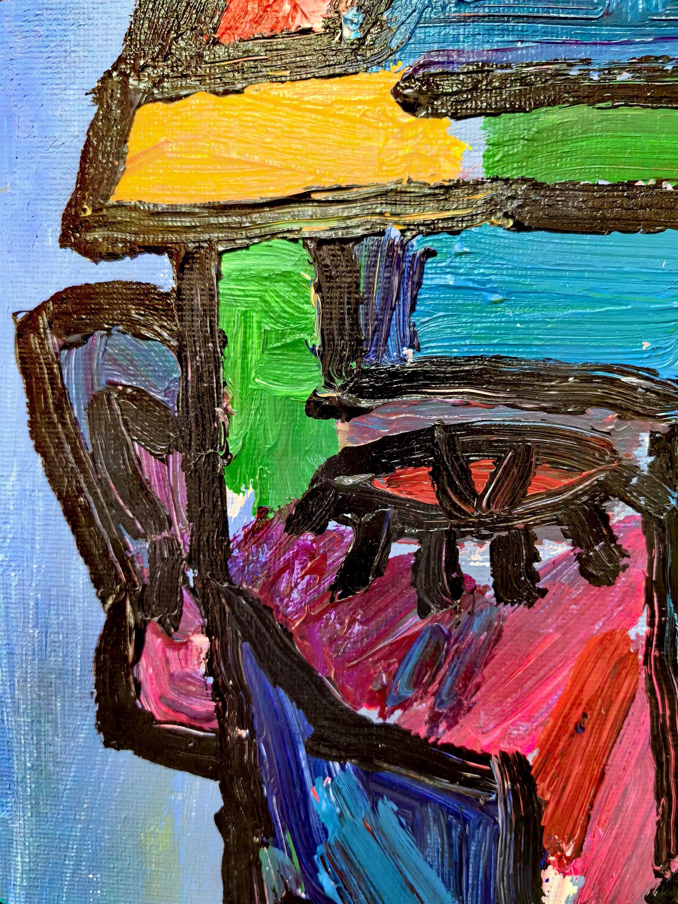 Brooding Man,oil Painting Hand Painted Abstract Art Wall Decor,canvas ...