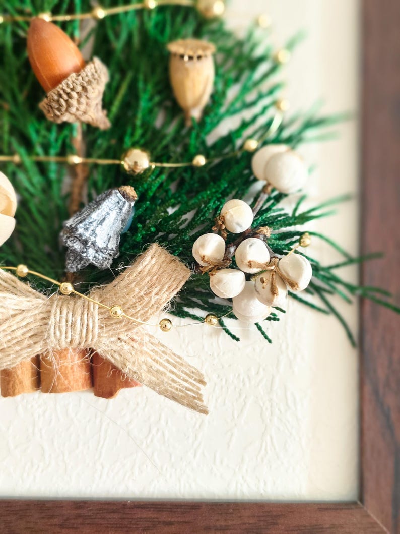 Handcrafted Twig Christmas Photo Frame: Rustic Holiday Wall Decor - Etsy