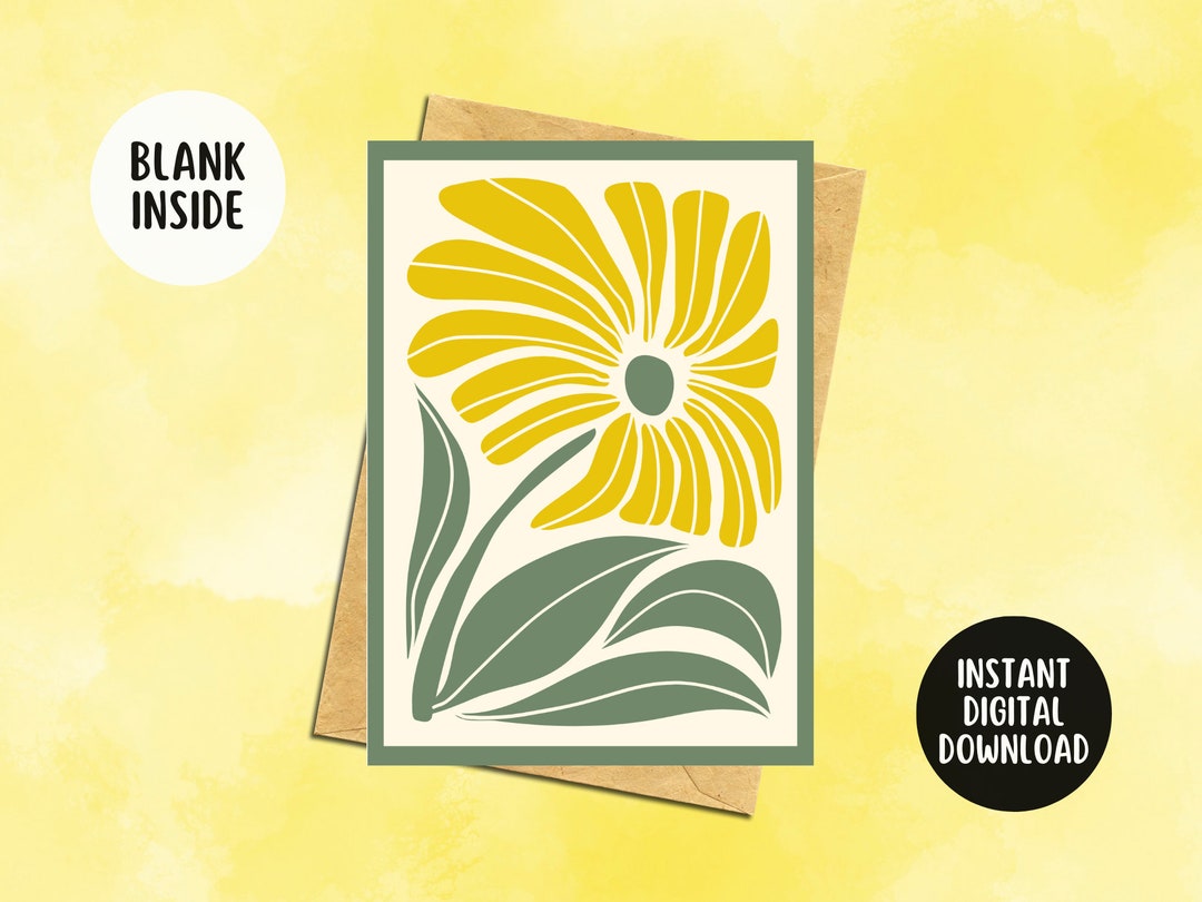 Marigold • 5 X 7 Muted Floral Series • Ready to Print - Etsy