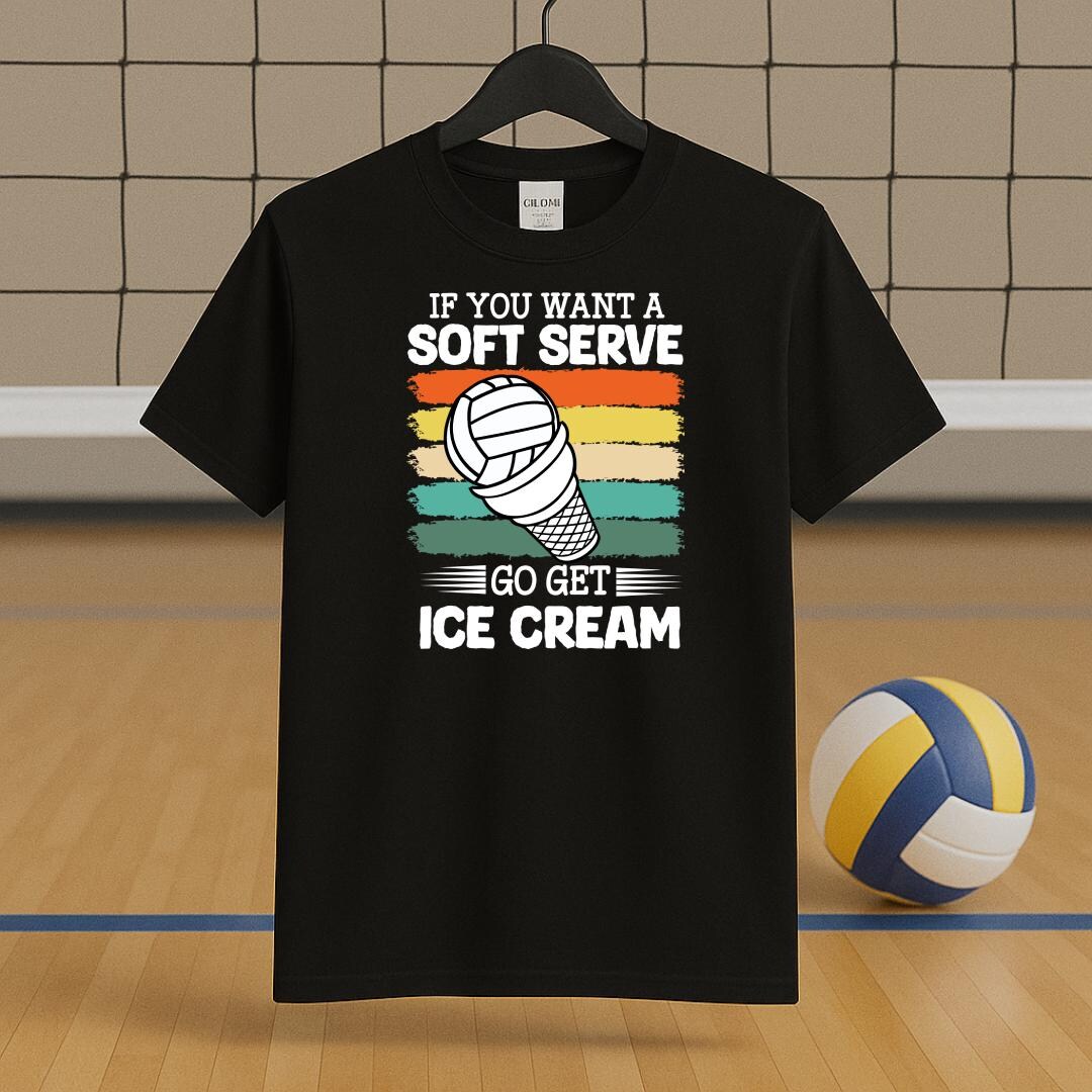 If You Want a Soft Serve Pastel Volleyball Unisex T-shirt, Volleyball ...