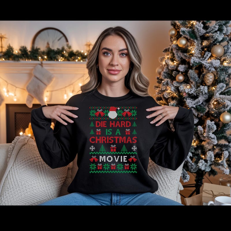 Diehard Christmas Sweater - Etsy