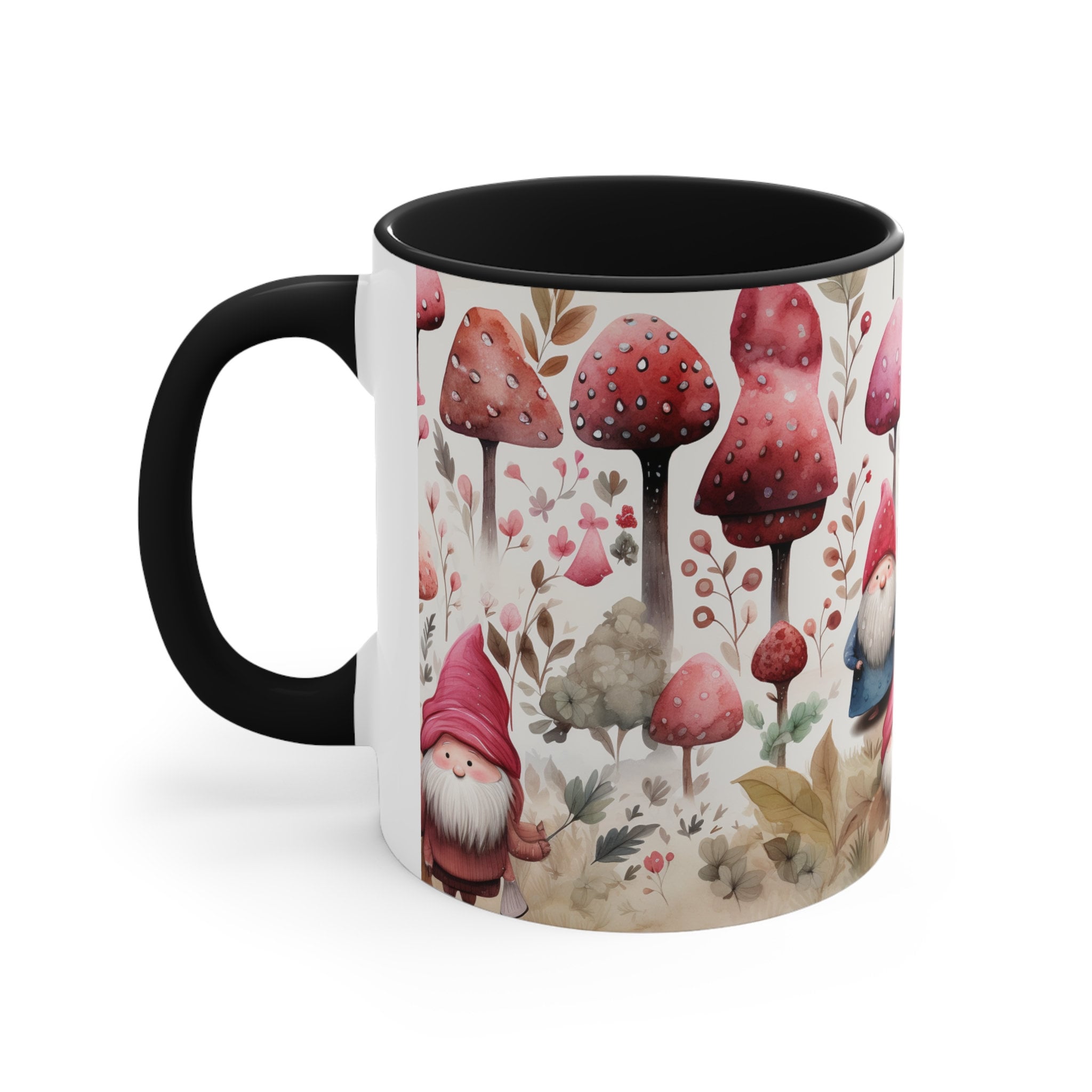 Cute Gnome Mug, Cottagecore Gnome Mug, Mushroom Mug, Ceramic Coffee Mug ...