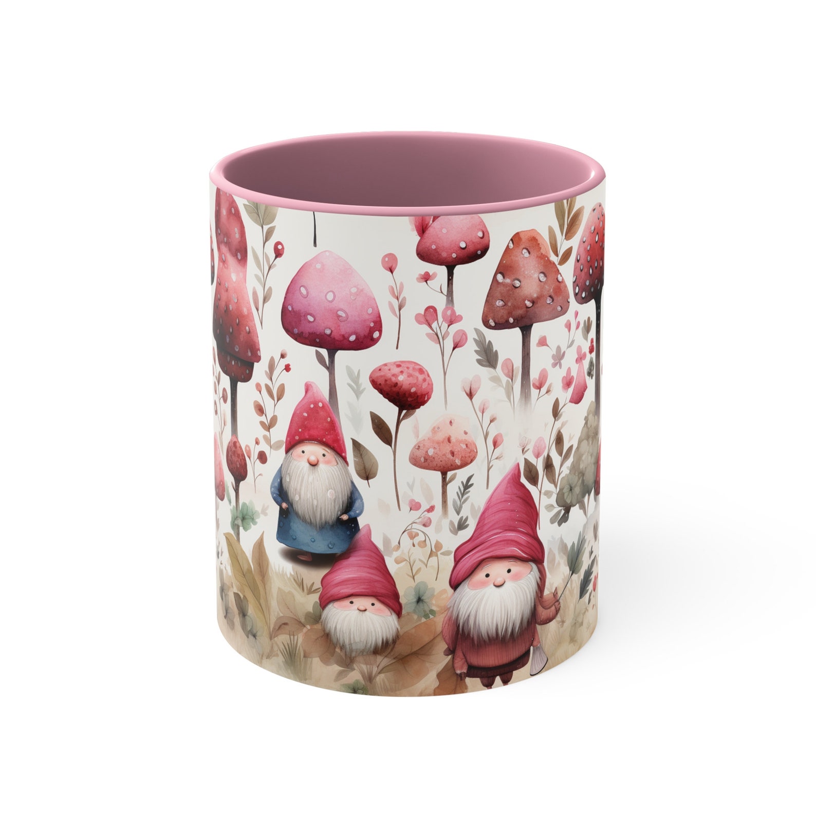 Cute Gnome Mug, Cottagecore Gnome Mug, Mushroom Mug, Ceramic Coffee Mug ...