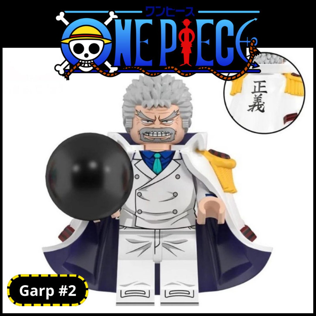 Monkey D. Garp 2 Custom Art Building Block Minifigures One Piece the ...