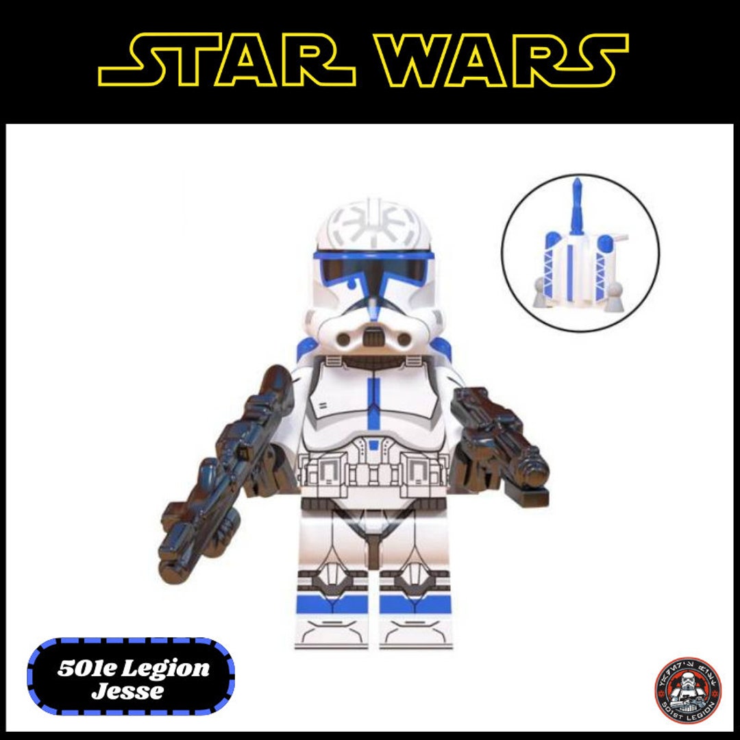 Clone Trooper Jesse Custom Art Building Block Minifigures Star Wars ...