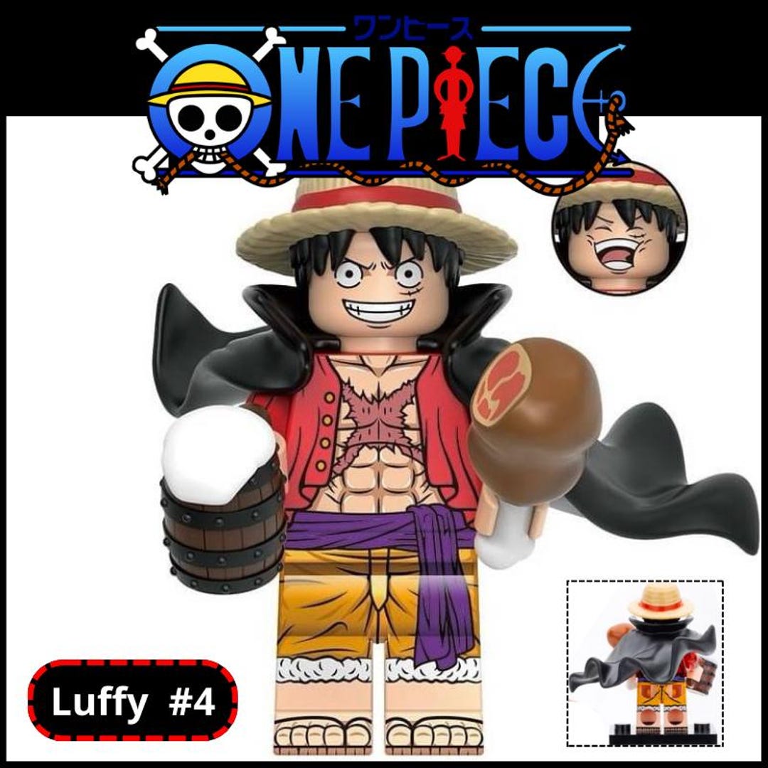 Luffy 4 Custom Art Building Block Minifigures One Piece - Etsy