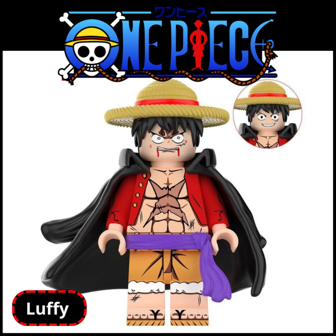 Luffy 3 Custom Art Building Block Minifigures One Piece Yonko - Etsy