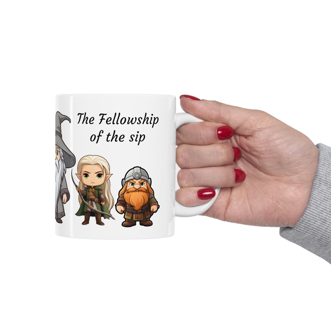 Lord of the Rings Mug the Fellowship of the Sip - Etsy