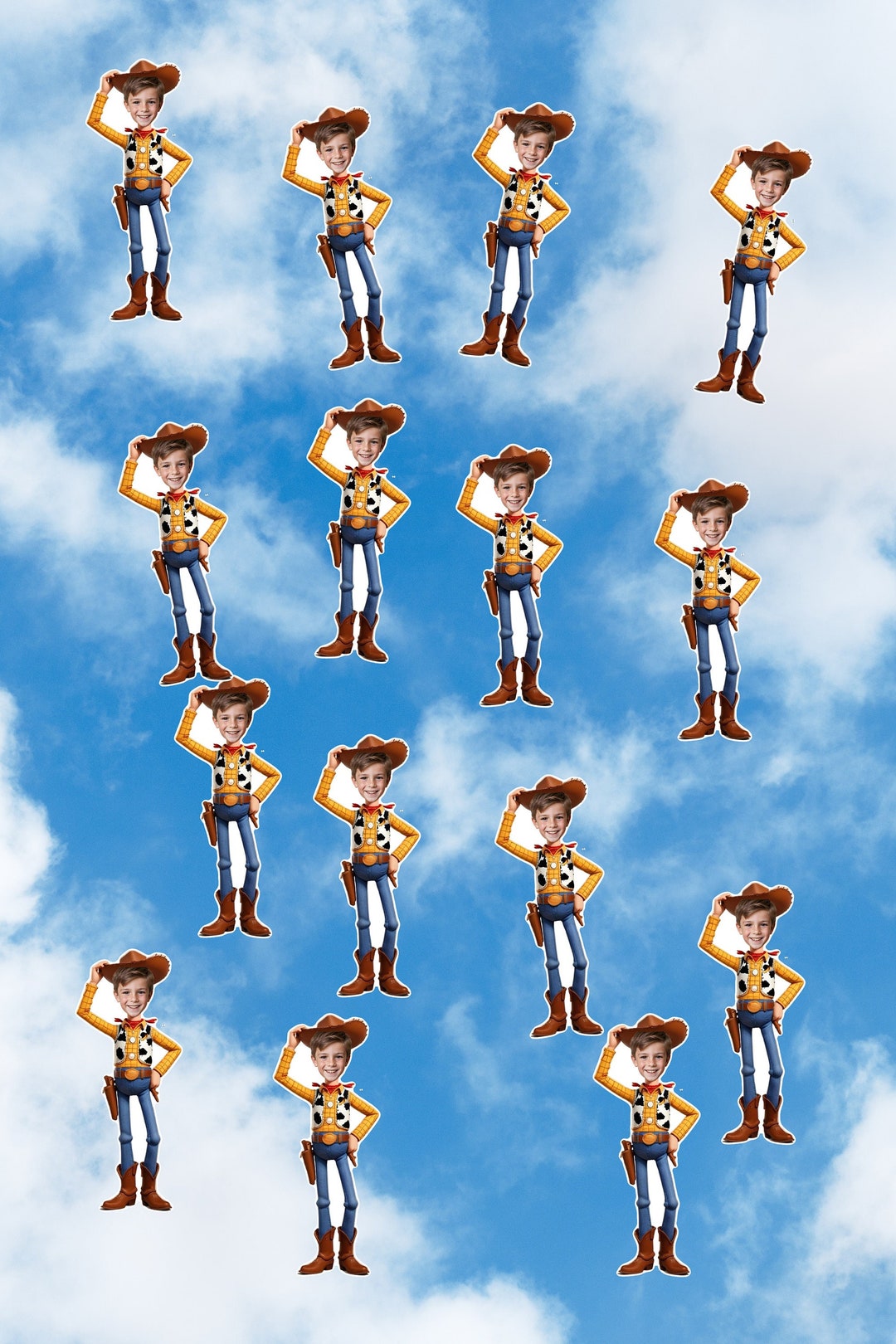 2 Custom Photo Table 200 Confetti Woody Sheriff Boy Story Party Custom ...