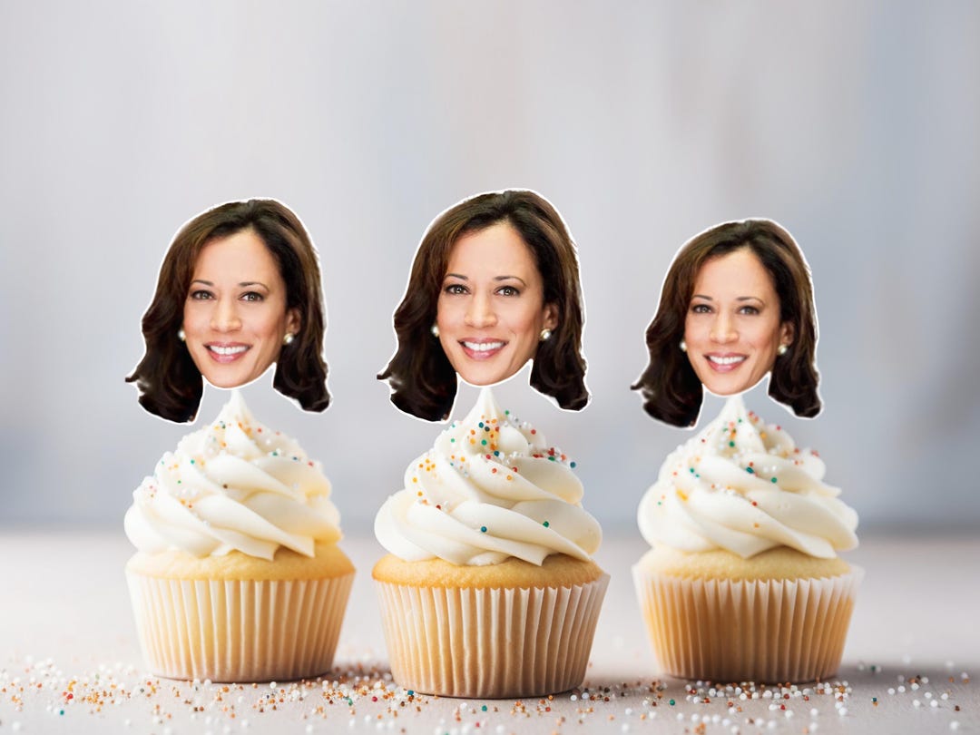 Toppers Kamala Harris 2024 Presidential Election Cake President Debate ...