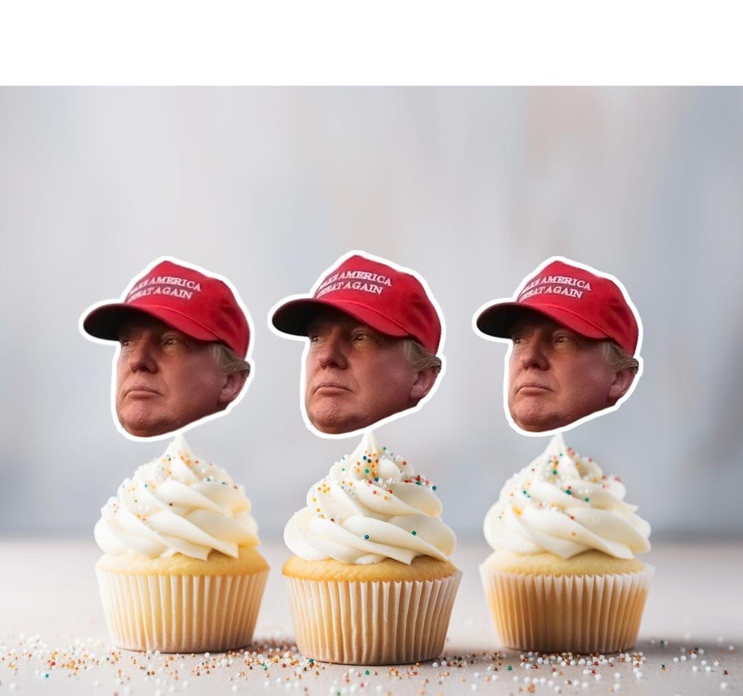 Donald Trump Cake Toppers 2024 MAGA Presidential Election Make America ...