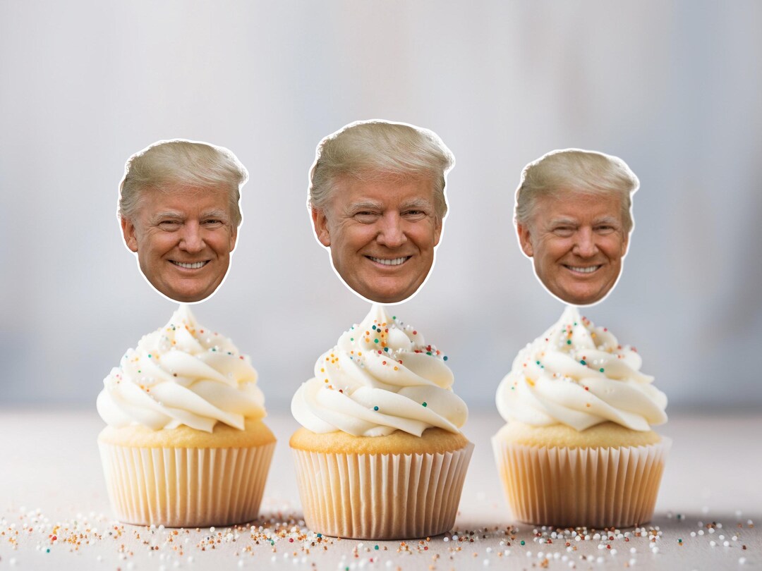 Donald Trump 2024 Presidential Election Cake Toppers, Debate Party With ...