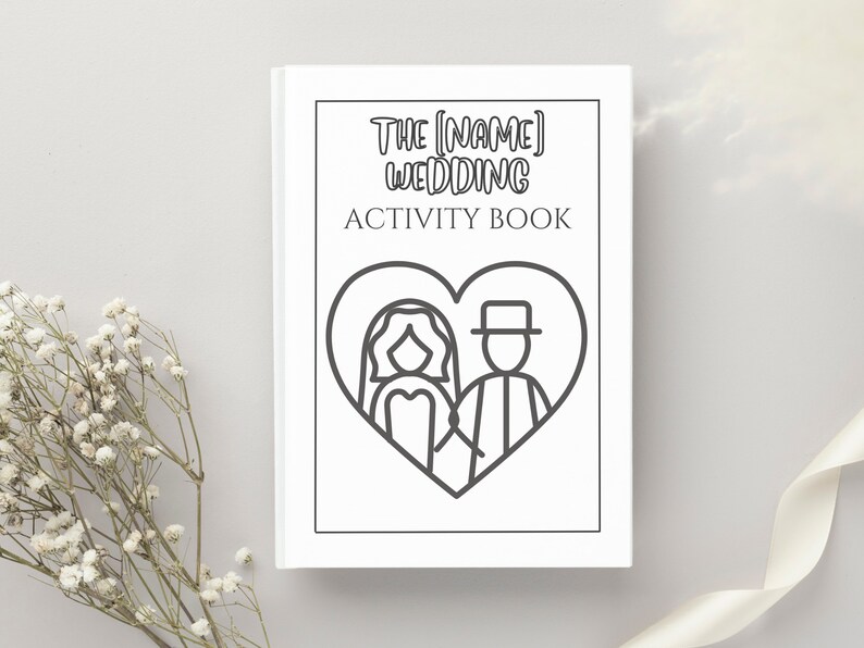 Printable Wedding Activity Book, Childrens Wedding Activity Book, Kids ...