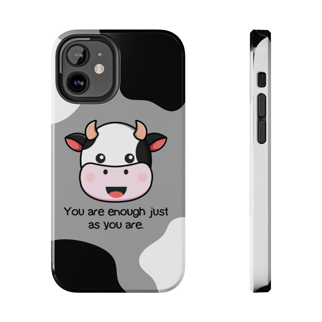 Cute Cow Phone Case Motivational Cow Print Tough Case, Phone Accessory ...