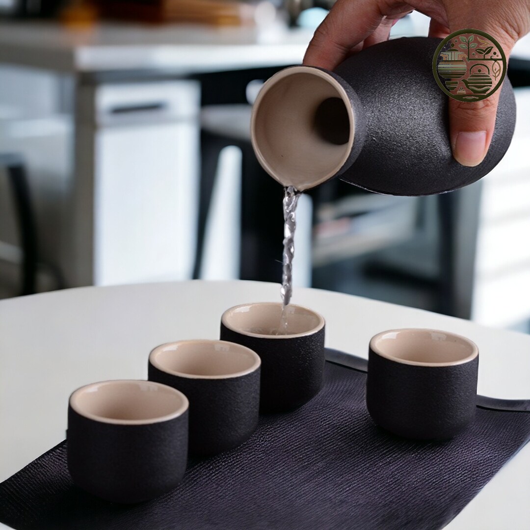 Japanese Sake Set, Vintage Tea Cup Set, Teacups With Pitcher, Vintage ...