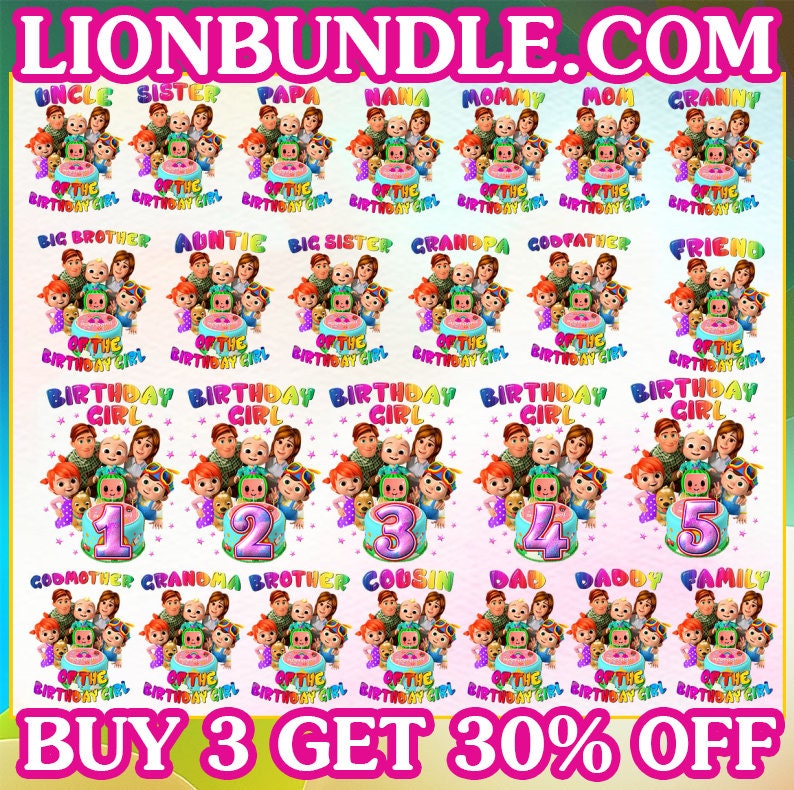 Coco Melon Svg Bundle, Coco Svg, SVG Bundle, Files Svg Bundle, Layered ...