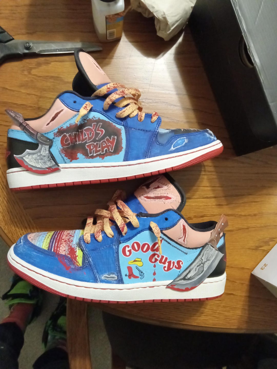 Custom Chucky Jordans - Etsy