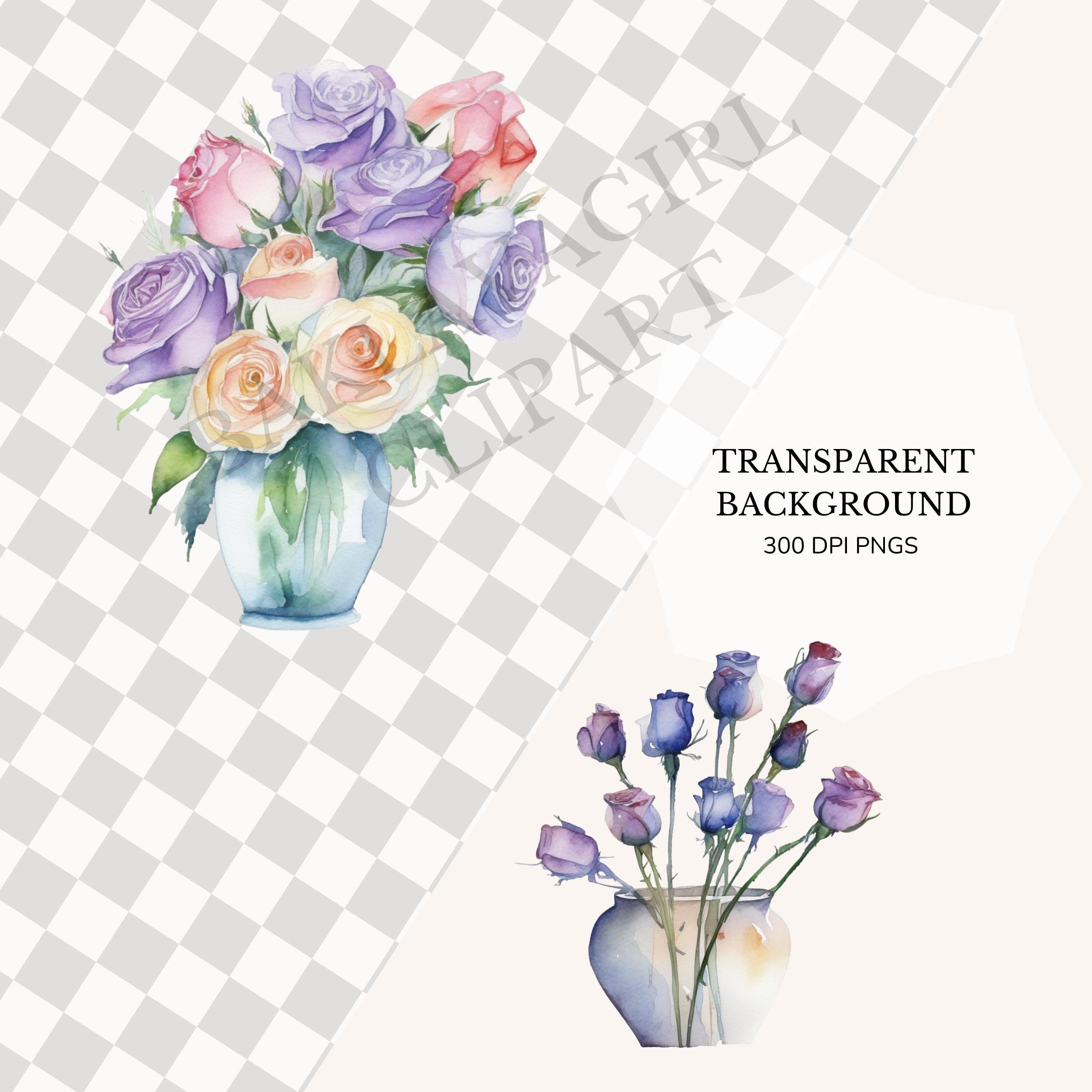 Watercolor Wild Rose Clipart | Rose Watercolor Clipart | Rose Clipart ...