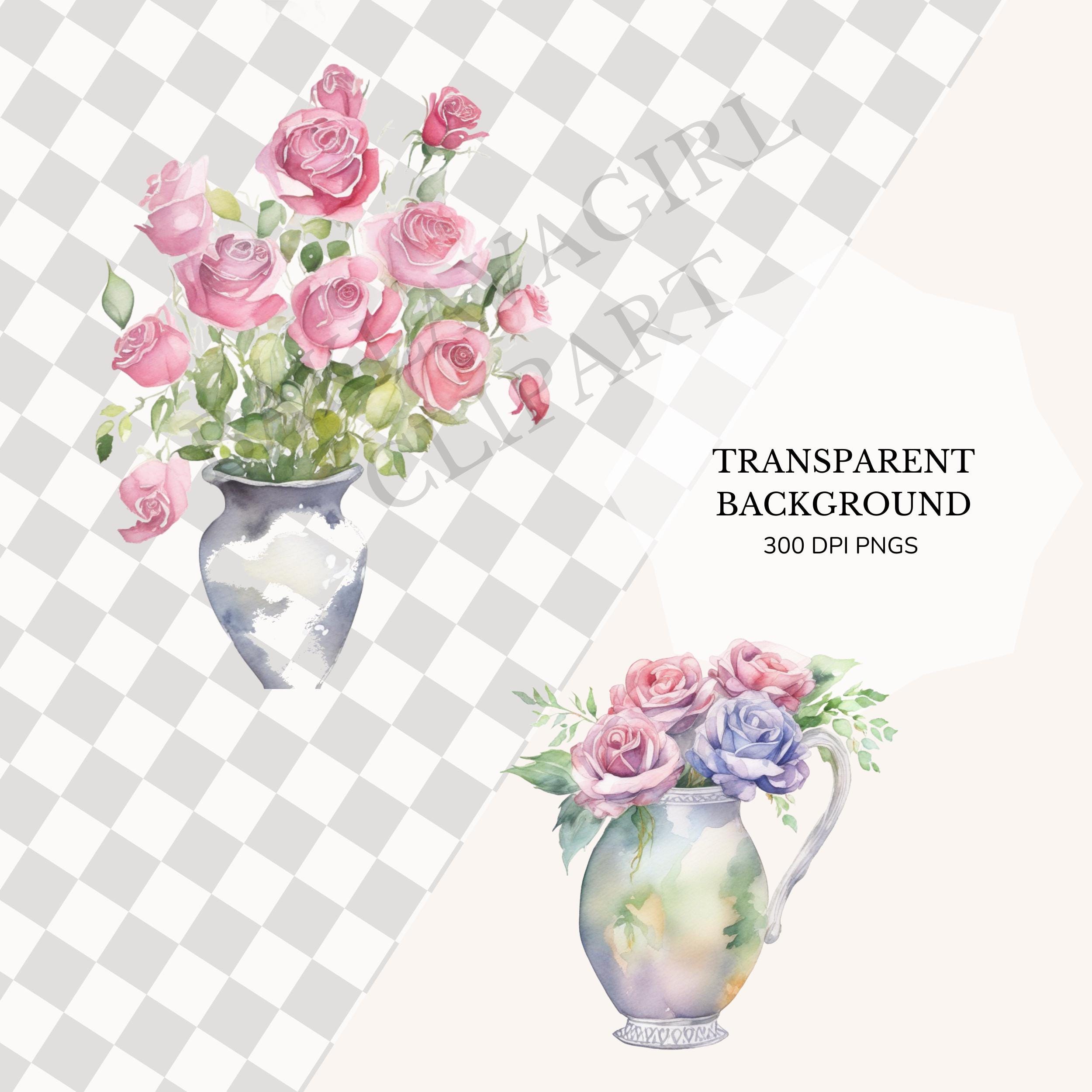 Watercolor Wild Rose Clipart | Rose Watercolor Clipart | Rose Clipart ...