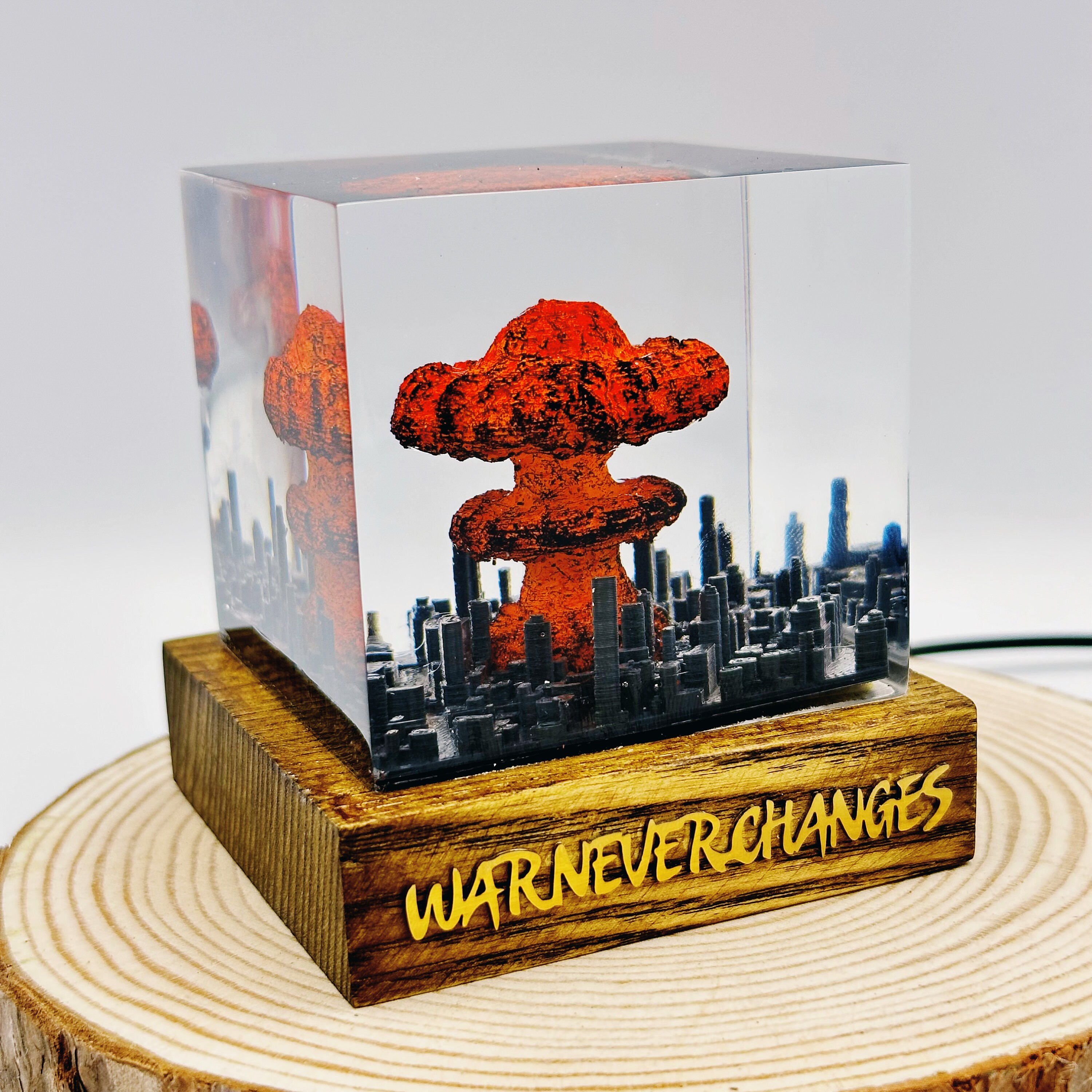 Oppenheimer Bomb Resin Lamp, Atomic Bomb Night Light, Nuke Lamp Fallout ...