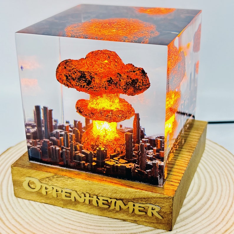 Oppenheimer Bomb Resin Lamp, Atomic Bomb Night Light, Nuke Lamp Fallout ...