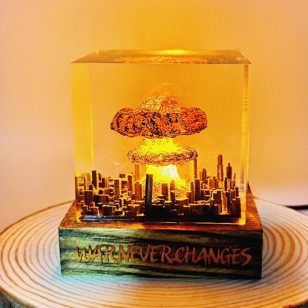 Oppenheimer Bomb Resin Lamp, Atomic Bomb Night Light, Nuke Lamp Fallout ...