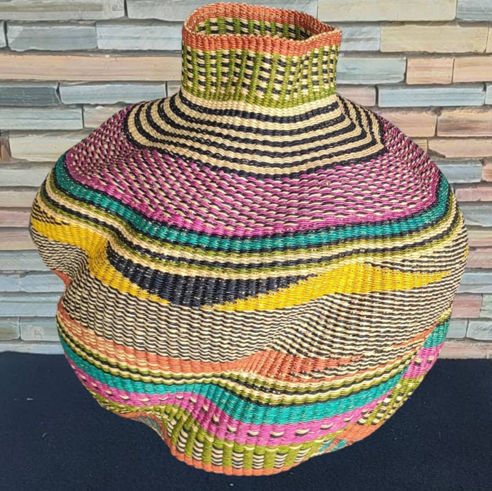 Bolga Basket, African Basket, Handmade Basket, Ghana Basket, Gift for ...