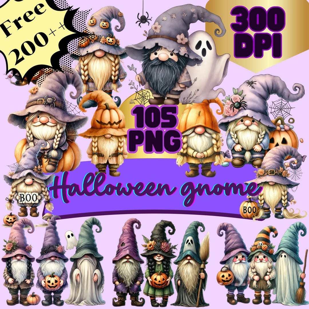 Halloween Gnome Png Design, Halloween Gnome Png, Boo Png, Halloween ...