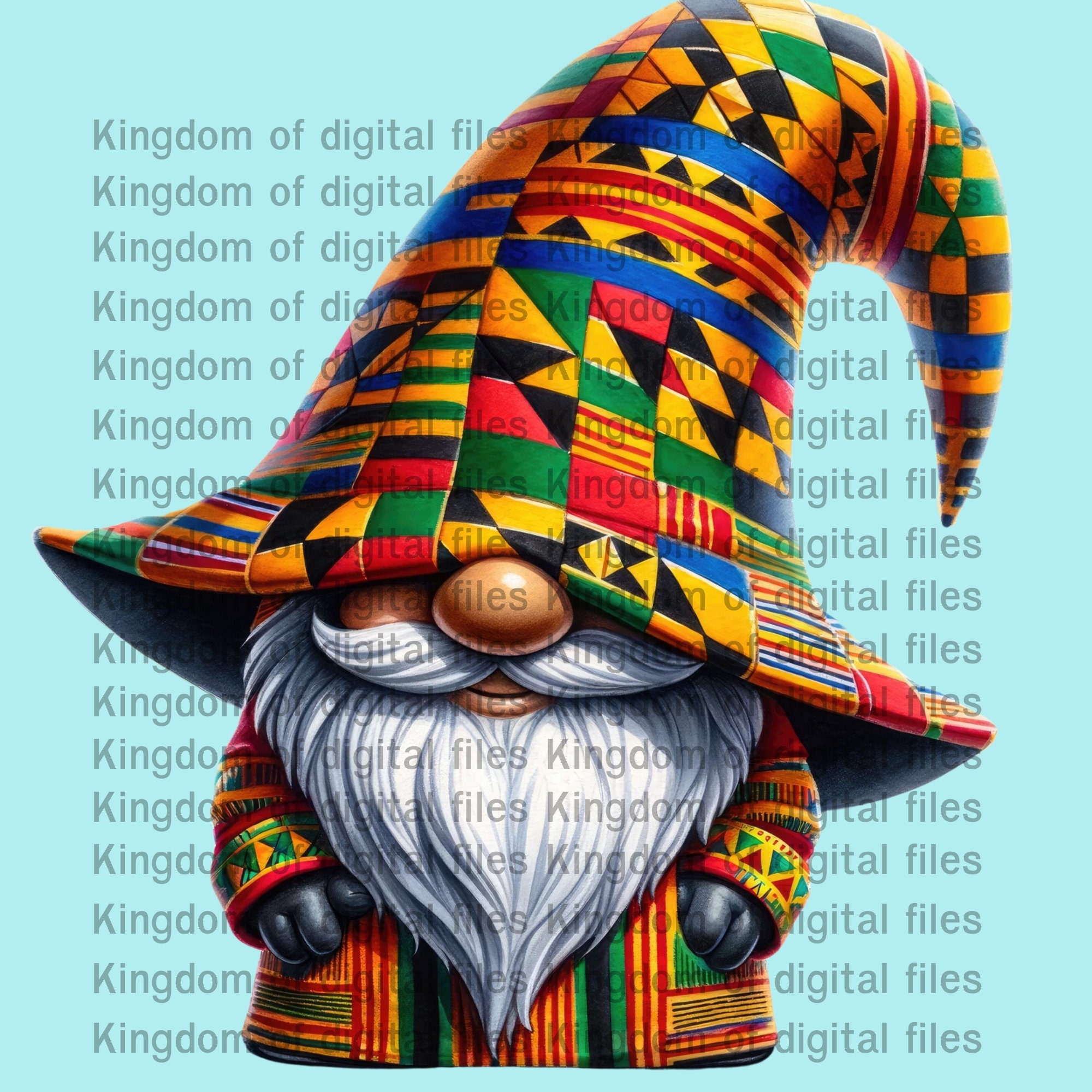 Watercolor Juneteenth Gnome Gnome 72 Png Clipart Bundle, Black History ...