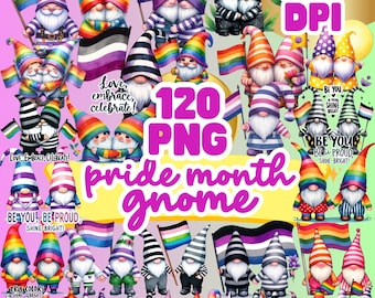 LGBT Gnome, Funny Gnome, PNG Pride Month Gnome PNG, Pride Gnome Clipart ...