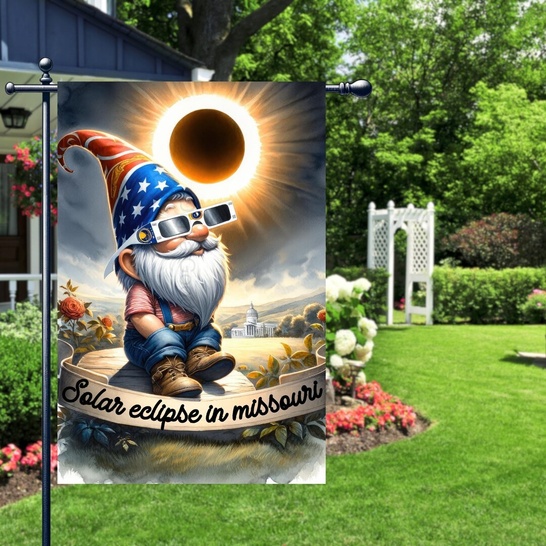 Garden Flag12x18 Inch,15png Solar Eclipse in 13 States2024 Yard Flag ...