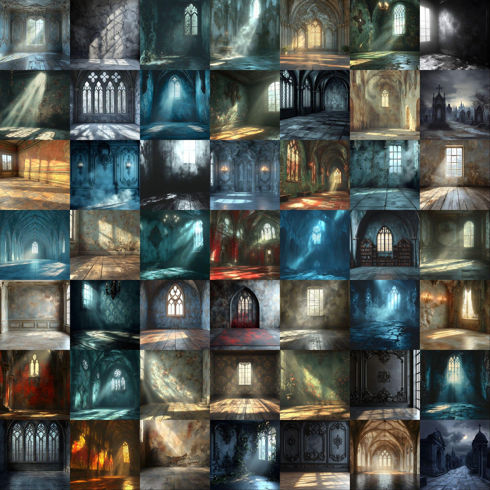 250 Gothic Backdrops, Castle Background, Dark Halloween Backdrop ...