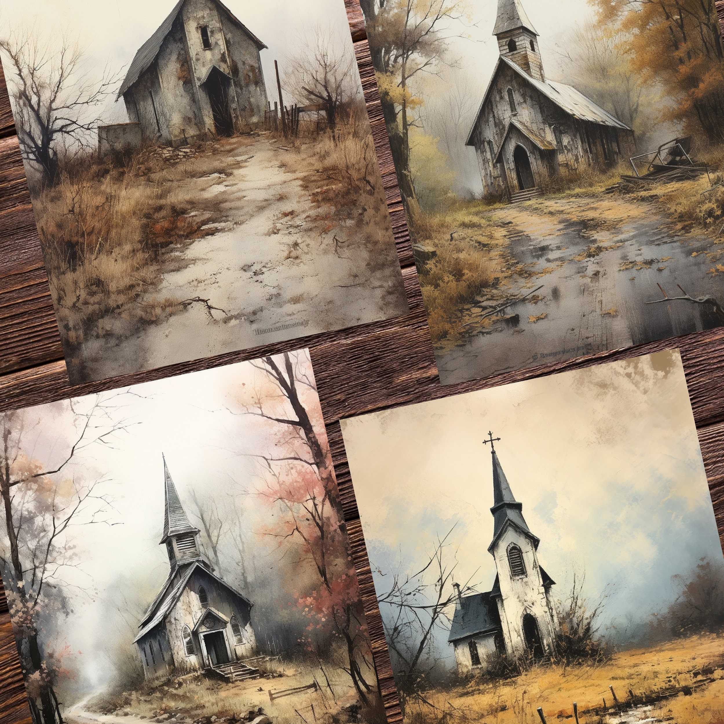 The Church Junk Journal Papers Vintage Church Ephemera Digital Chapel ...