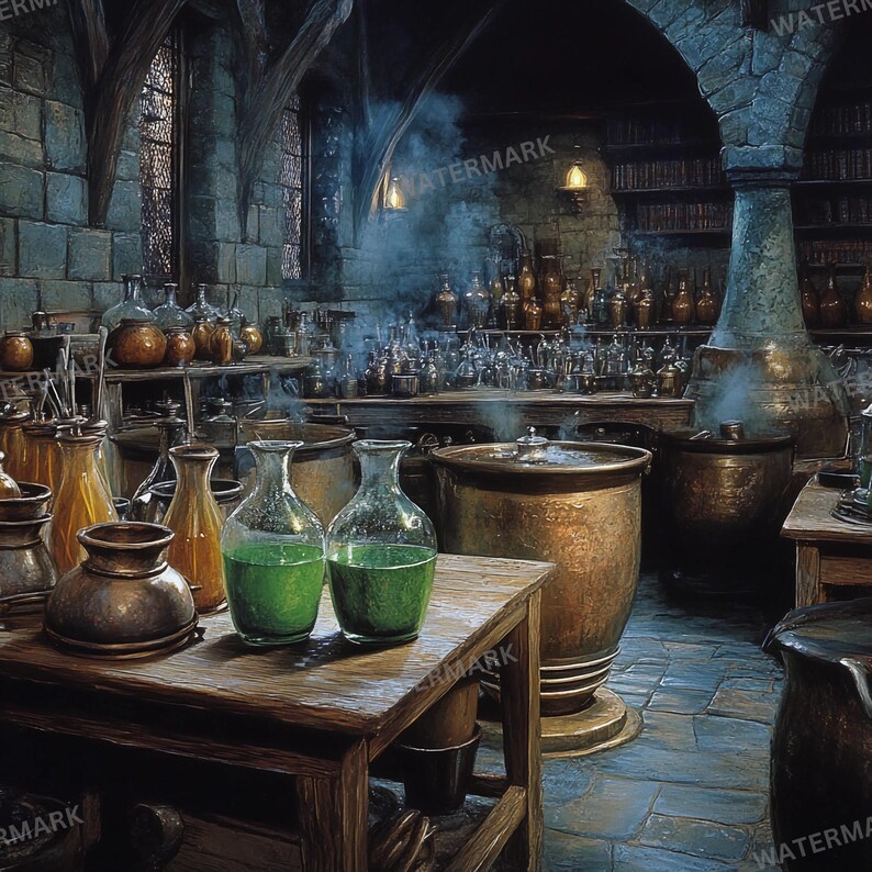 Magic School Digital Backdrops Magic Potions Class Backgrounds for ...