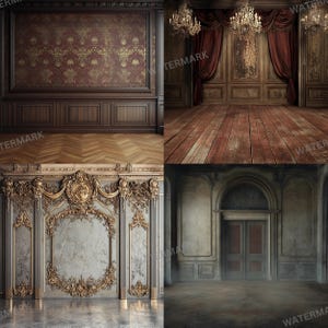 Regal Room Digital Photography Backdrop - Elegant Studio Backdrops for ...
